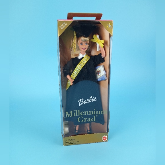 Mattel | Toys | Mattel Vintage 999 Millennium Grad Barbie Doll W Black ...